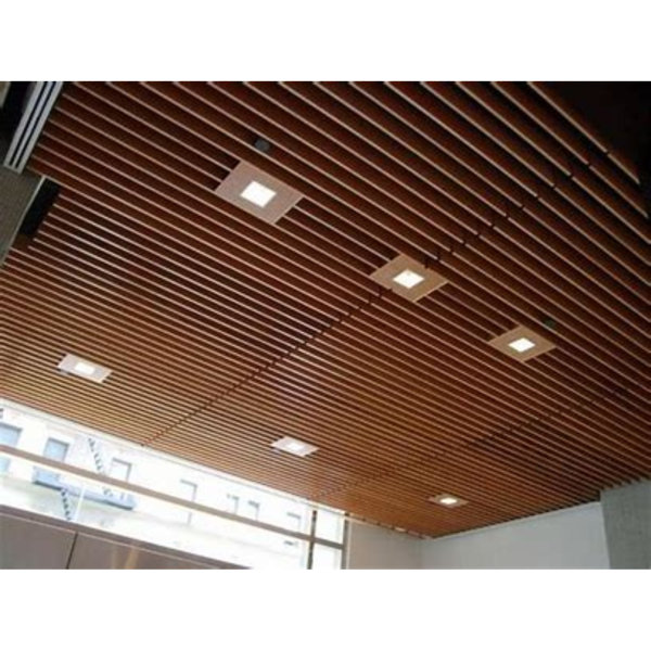 e-Joy 78.7in x 2in x 3.54in WPC Baffle Ceiling Tube w/ Suspension Rods ...