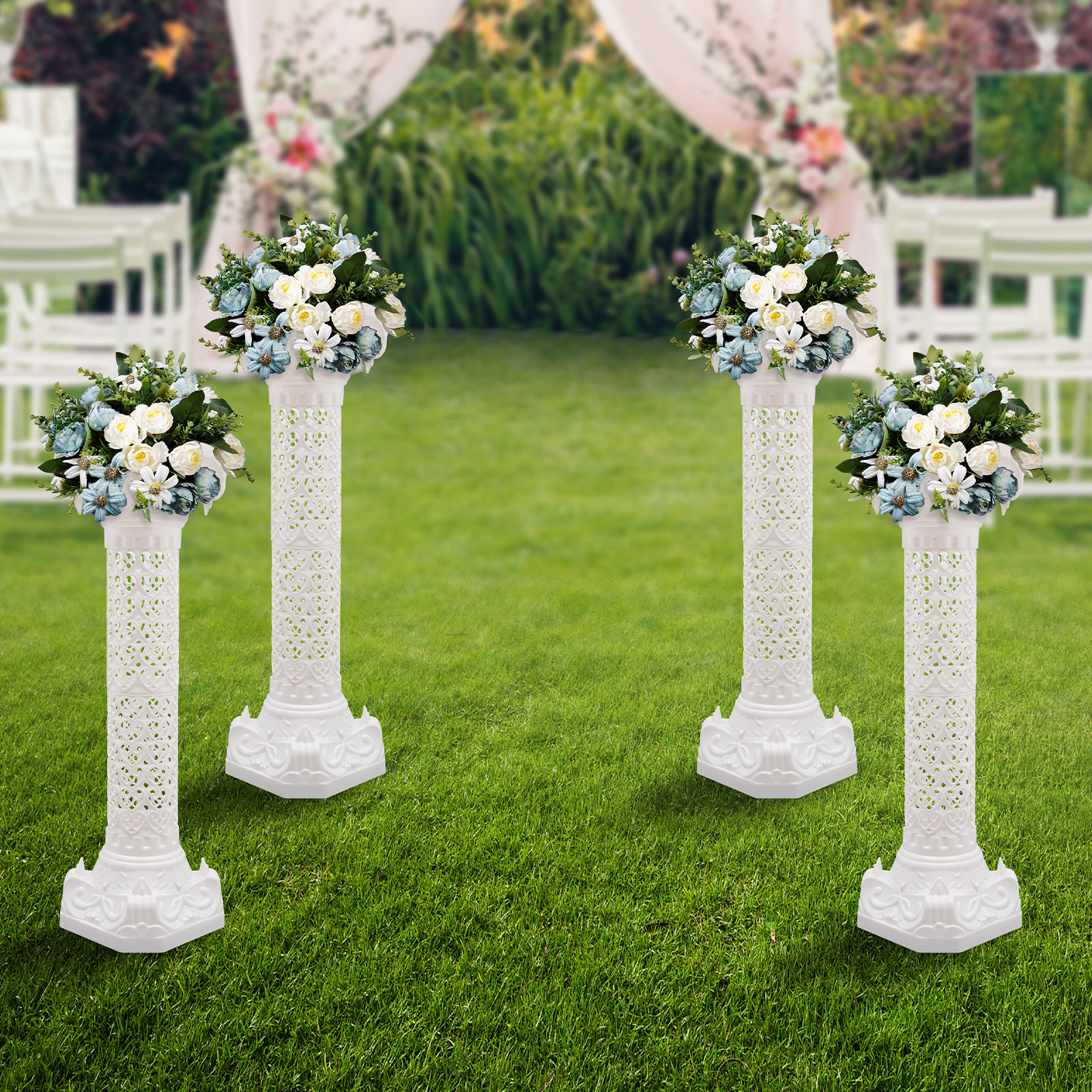 Lomana 4pcs Wedding Roman Columns | Wayfair