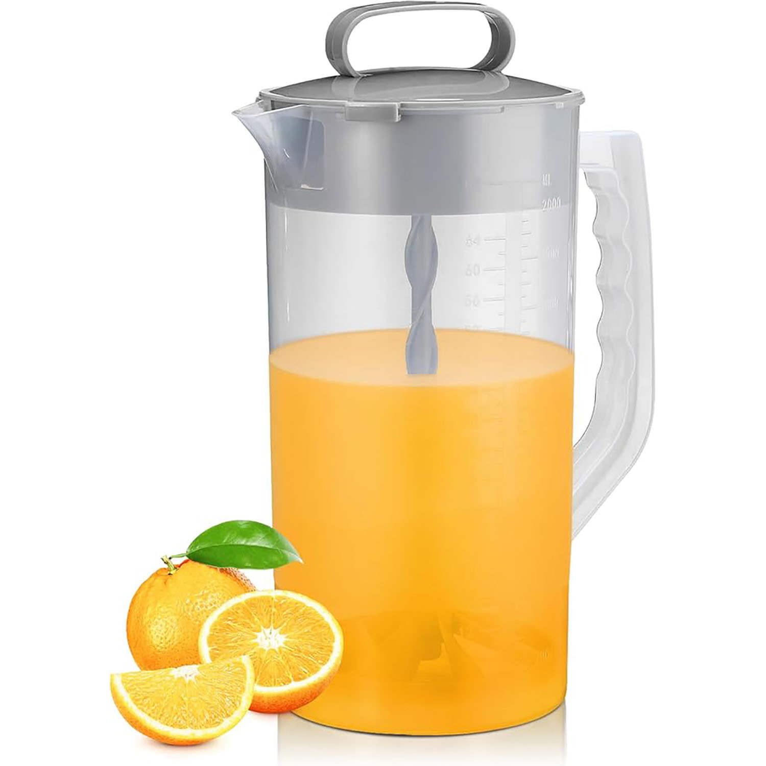 Latitude Run® Mixing Pitcher For Drinks, 2 Quart/ 64Oz Plastic Water ...