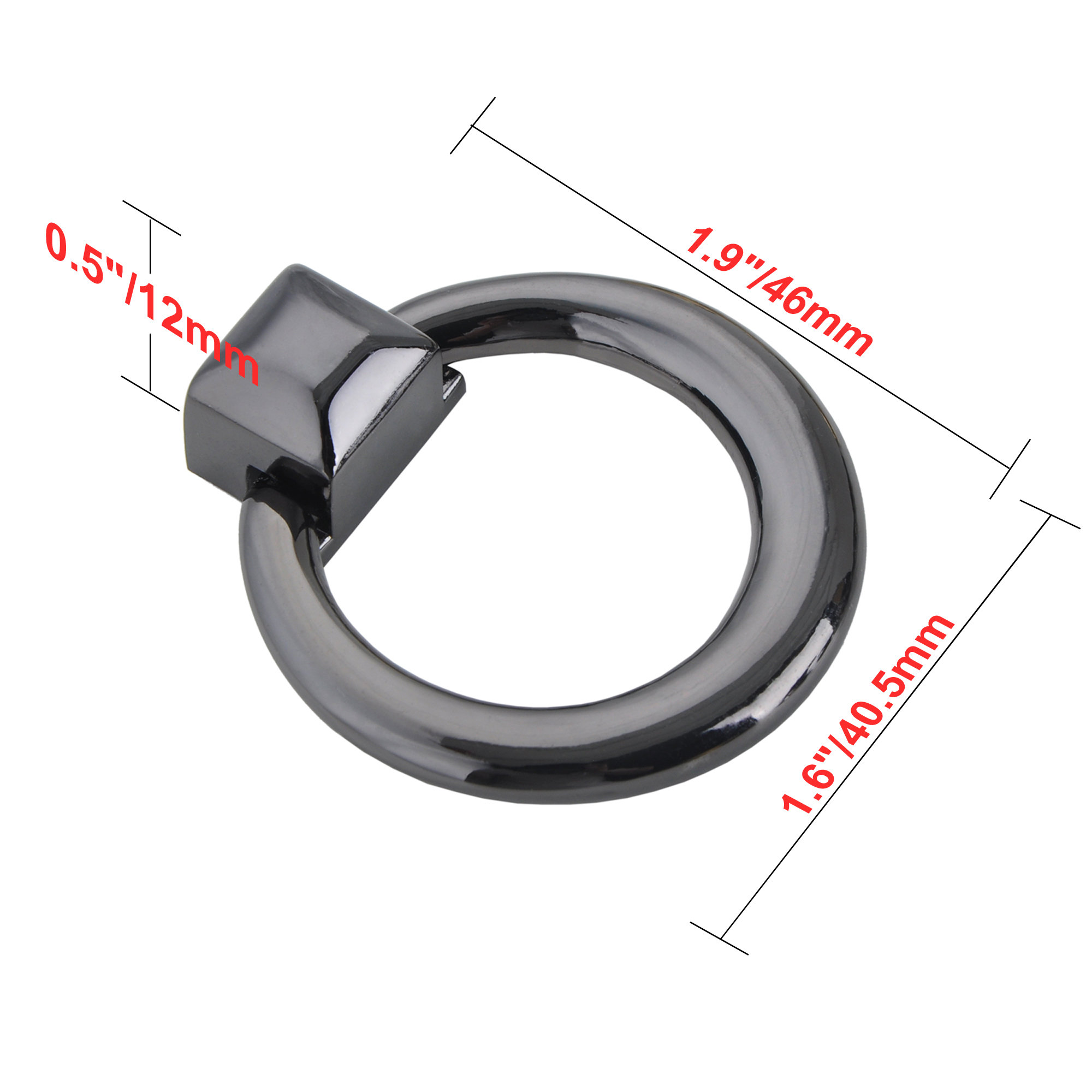 Utopia Alley Anello Cabinet Ring Pull Knob - Decorative Cabinet Drop ...