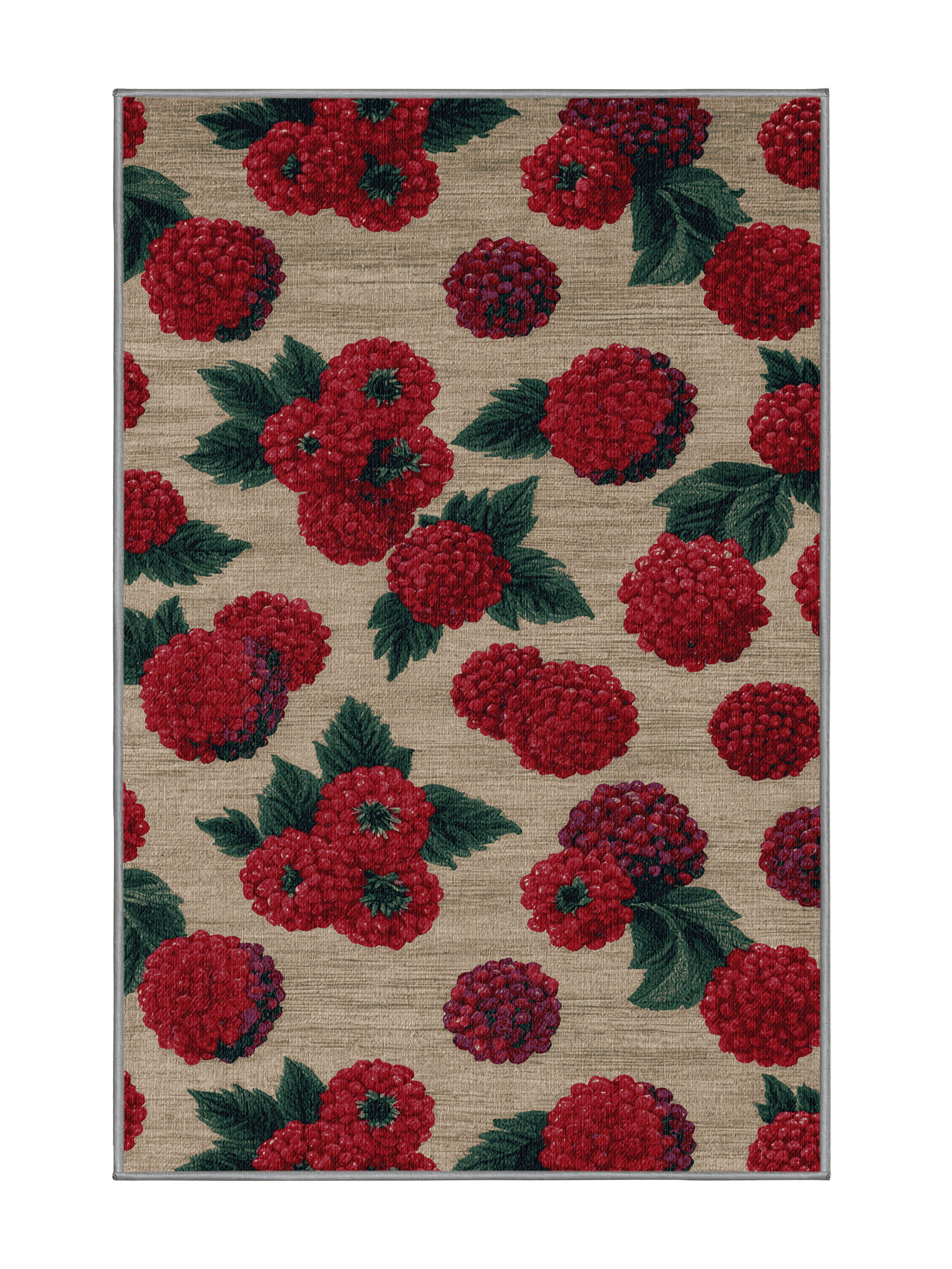 One Allium Way® Washable Arbutus Berry Fruits Area Rug | Wayfair