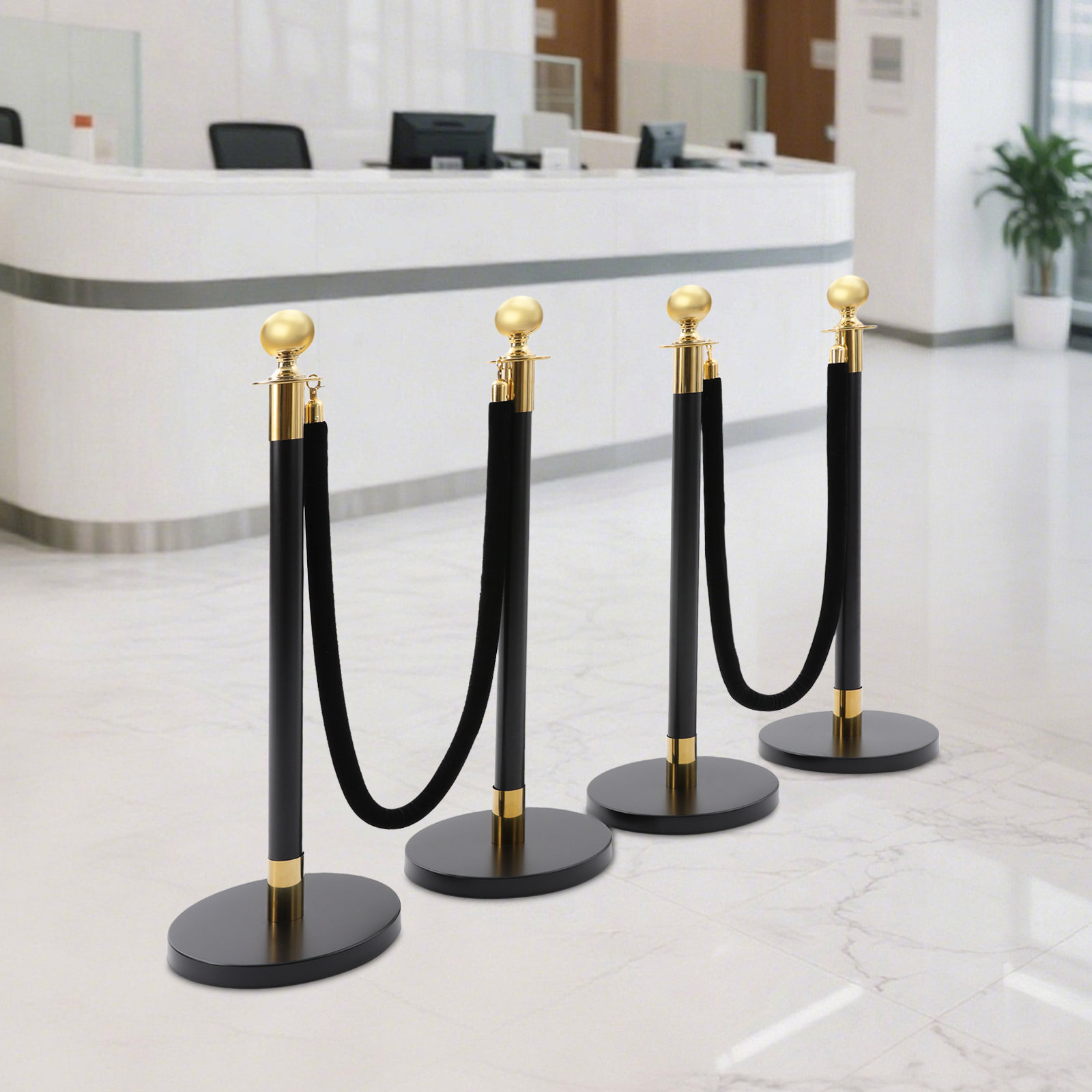 YXSUN Stanchion Posts, Crowd Control Barriers, Stanchion Post With Ball ...