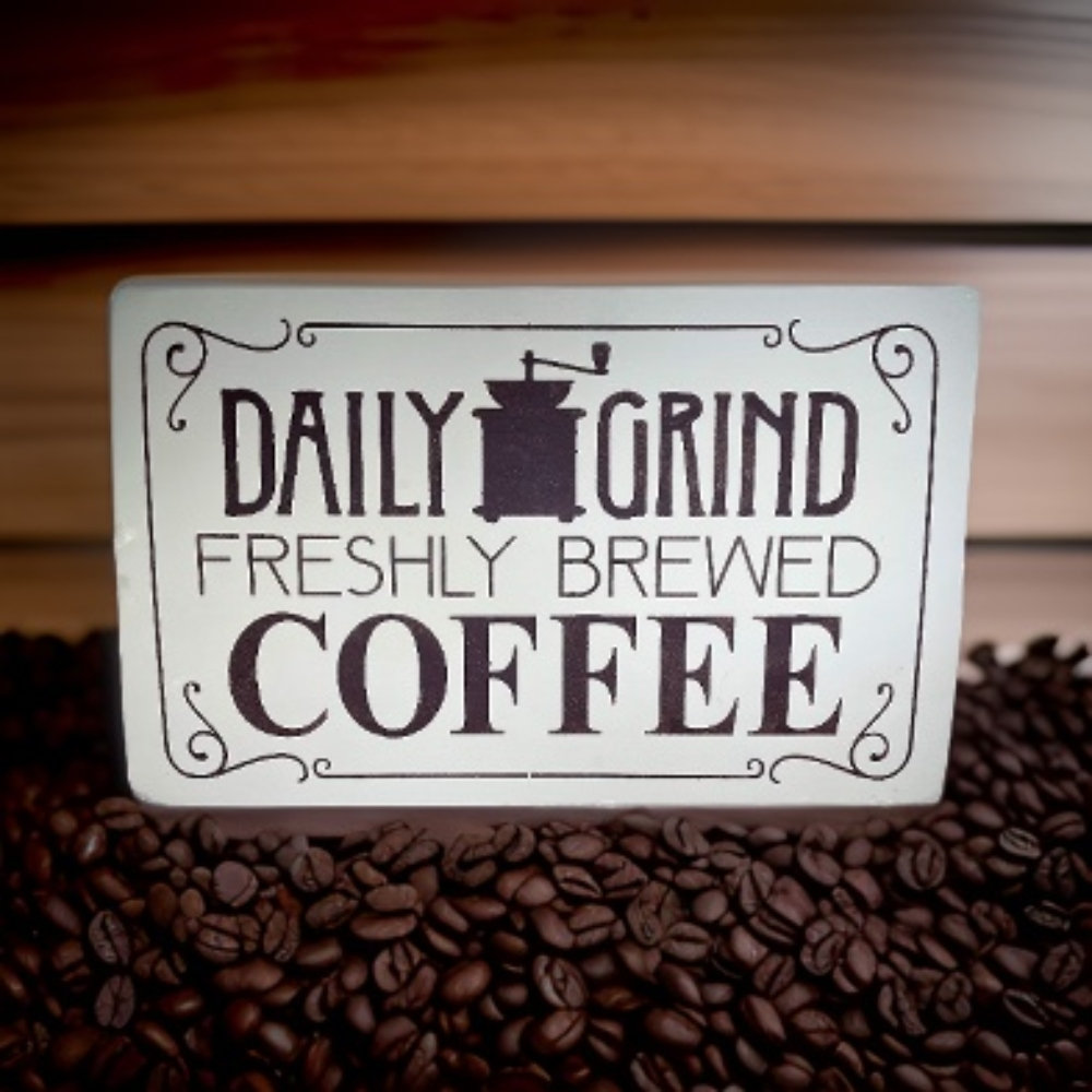 Trinx Daily Grind Coffee Sign Wall Décor | Wayfair