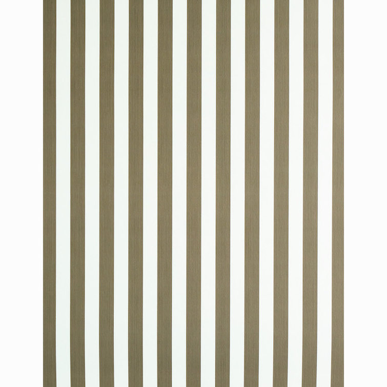 Schumacher Edwin Stripe Medium Wallpaper | Wayfair