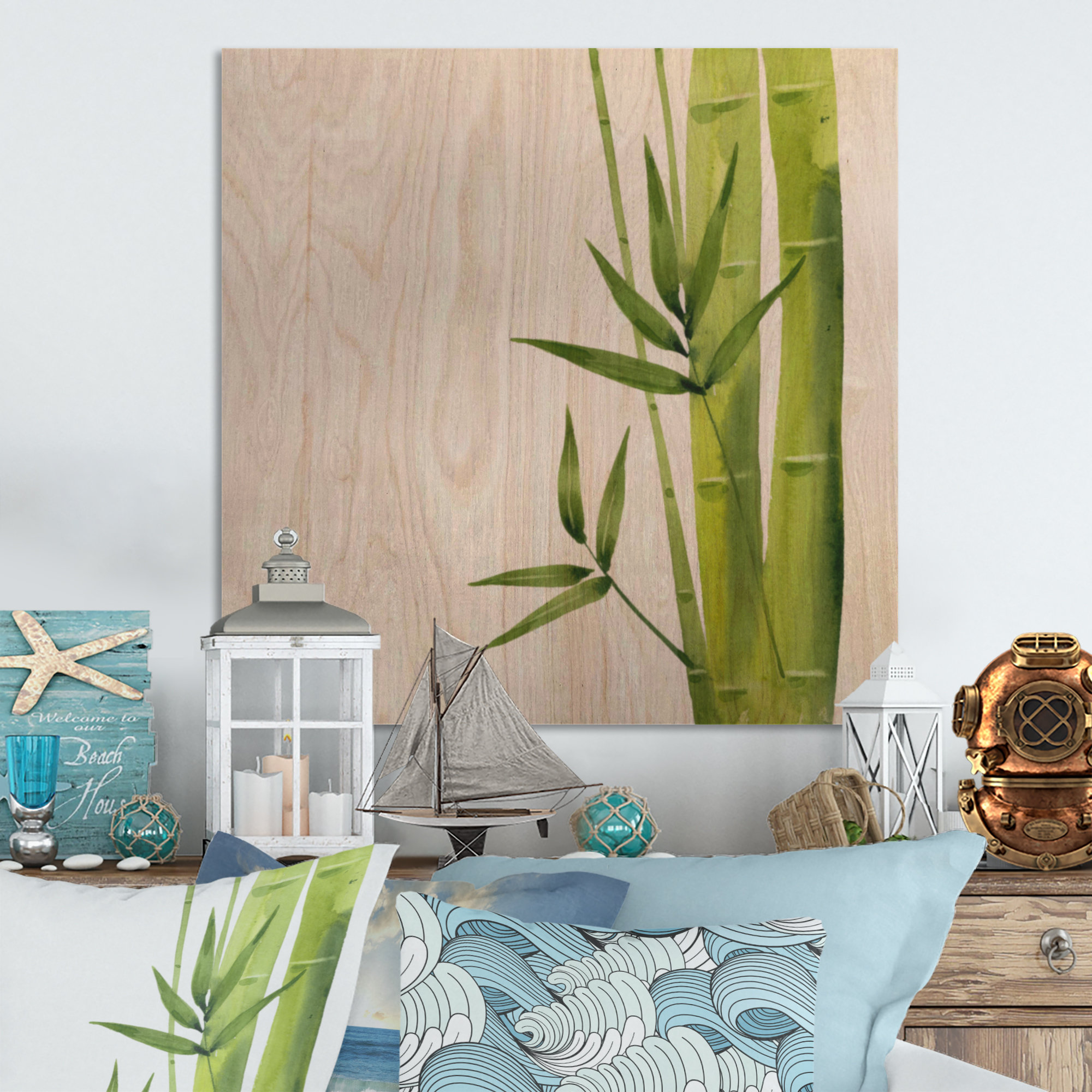 Bay Isle Home™ Bamboo Branches in the Forest V - Unframed Graphic Art ...