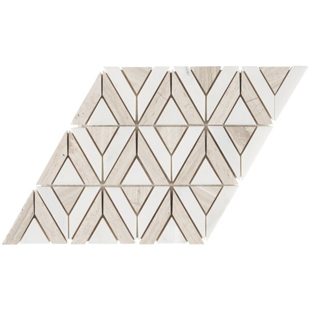 TileBar Monroe Triangle Calacatta And Mosaic Tile & Reviews | Perigold
