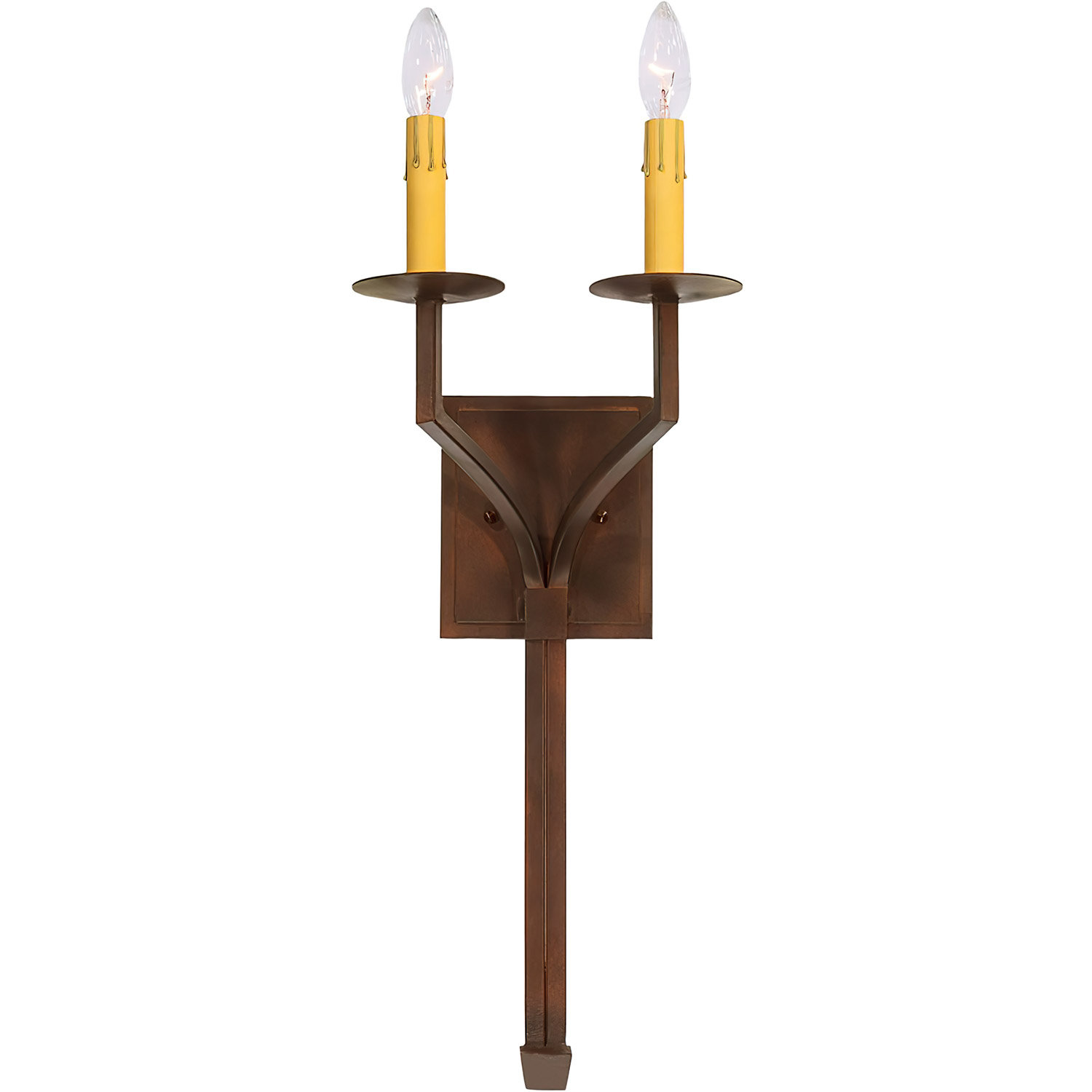 Ashore Lighting Wrought Iron Metal Candle Wall Light | Wayfair