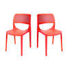 Rainbow Outdoor Stacking Patio Dining Side Chair | Wayfair