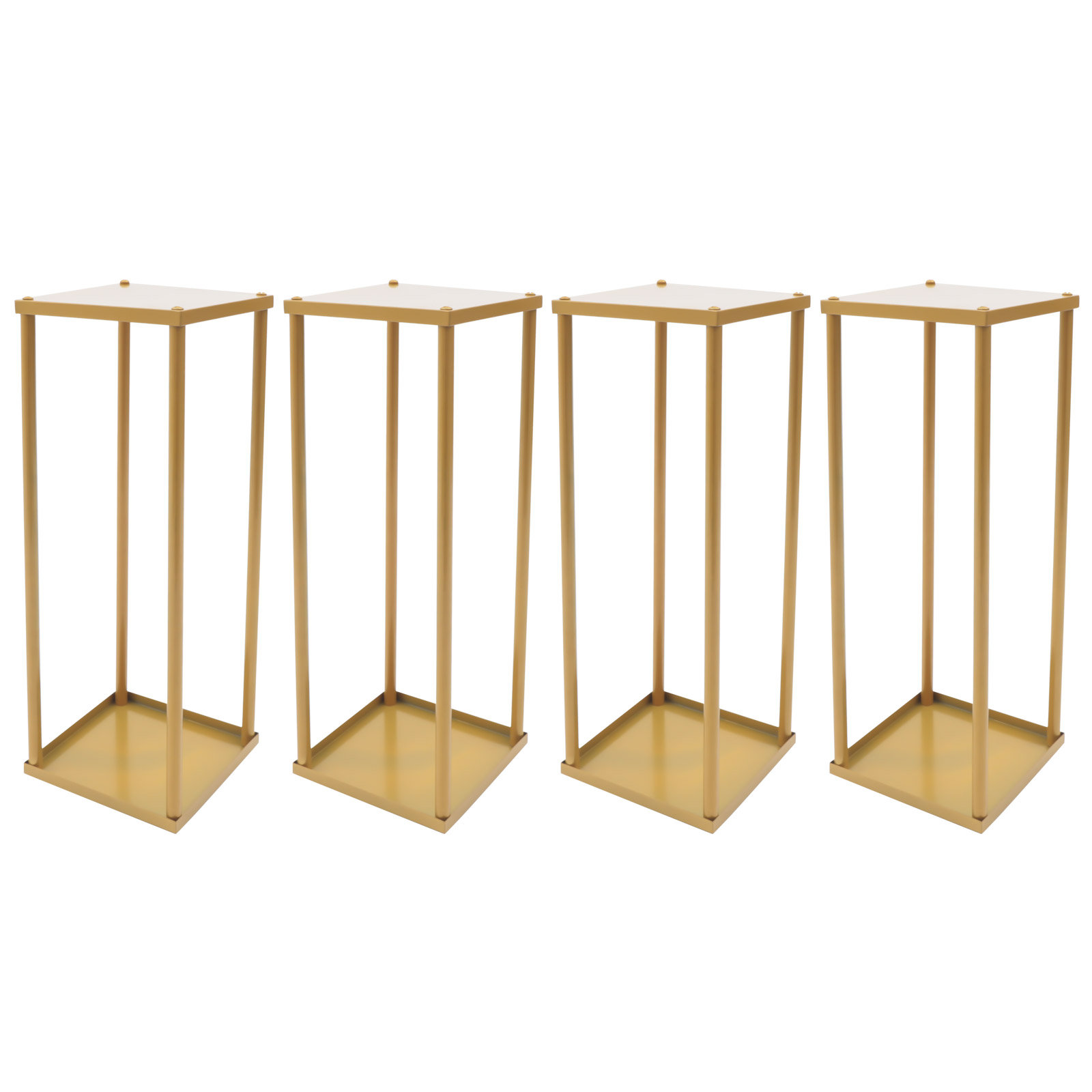 JOYDING 4Pcs Flower Floor Stand Metal Column Flower Stand Flower ...