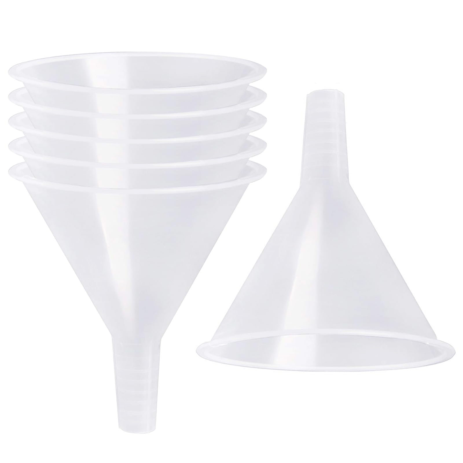 TUHOME FURNITURE LLC 6-Pack Plastic Funnel With Long Mouth, Multi ...