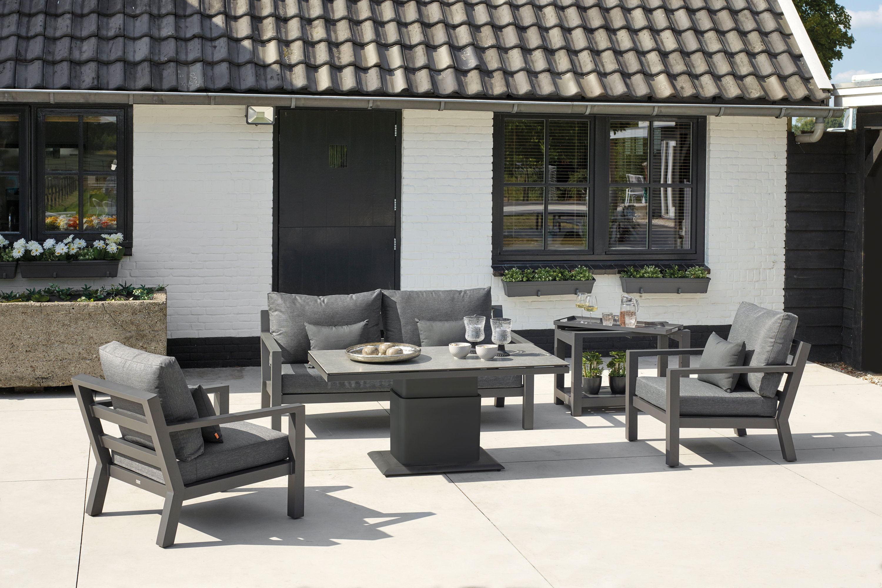 Kettler USA Timber Lounge Set W/ Adjustable Table | Wayfair