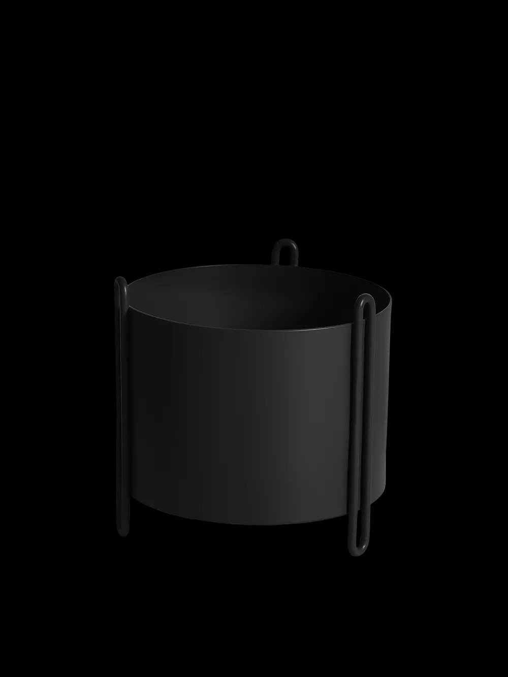 George Oliver Pidestall Planter - Small, Black | Wayfair