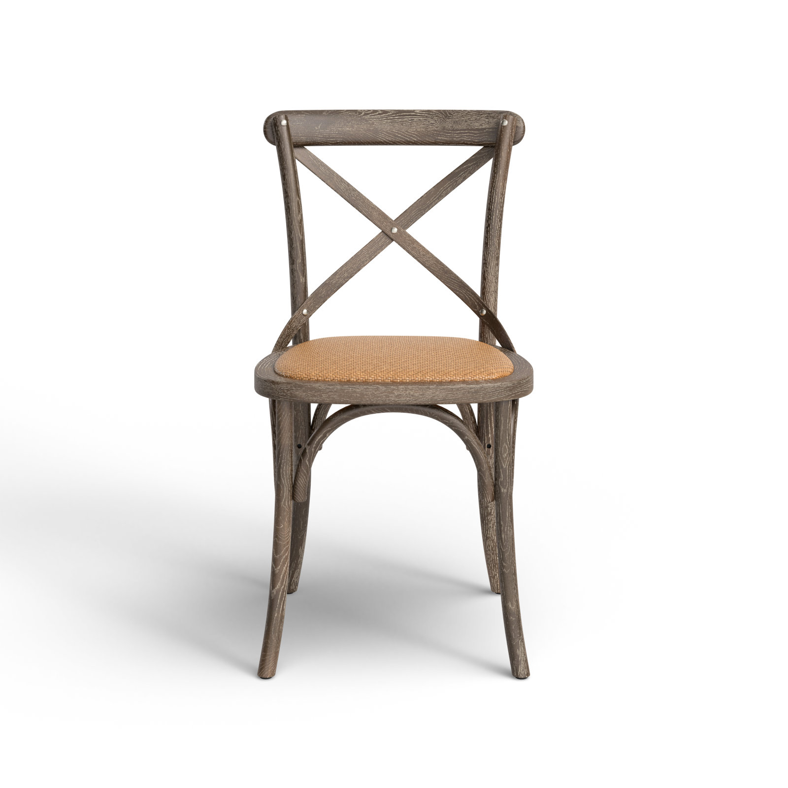 Birch Lane™ Chauncy Cross Back Side Chair in Brown | Wayfair