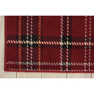 Union Rustic Huntur Plaid Rug & Reviews | Wayfair