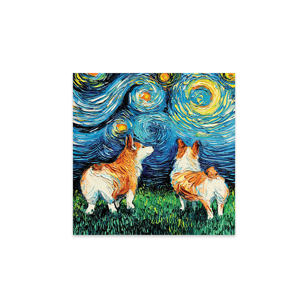 Red Barrel Studio® Corgi Night Print On Acrylic Glass - Wayfair Canada