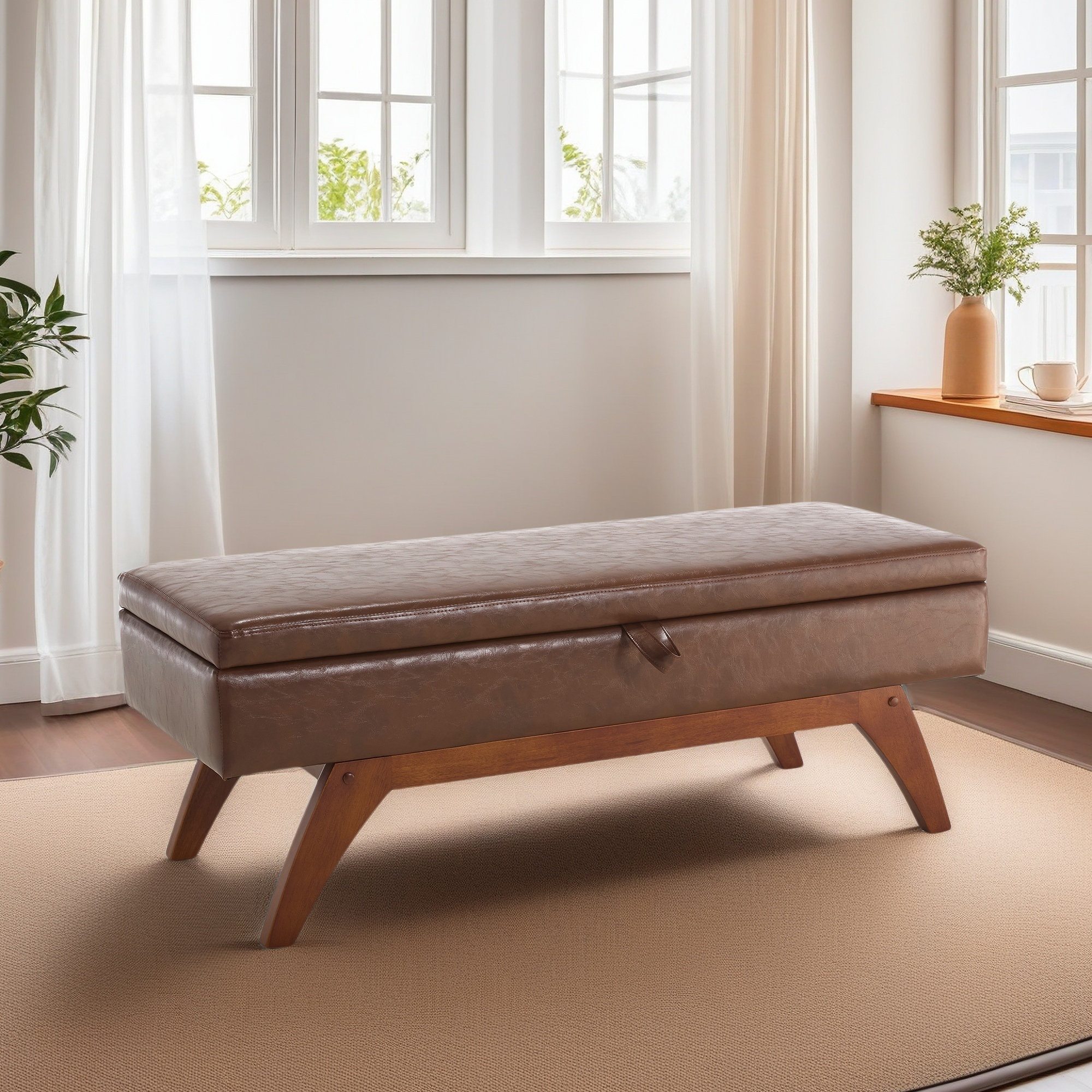 George Oliver Solid Wood Feet For Solid Weighing, And Bed End Stool ...