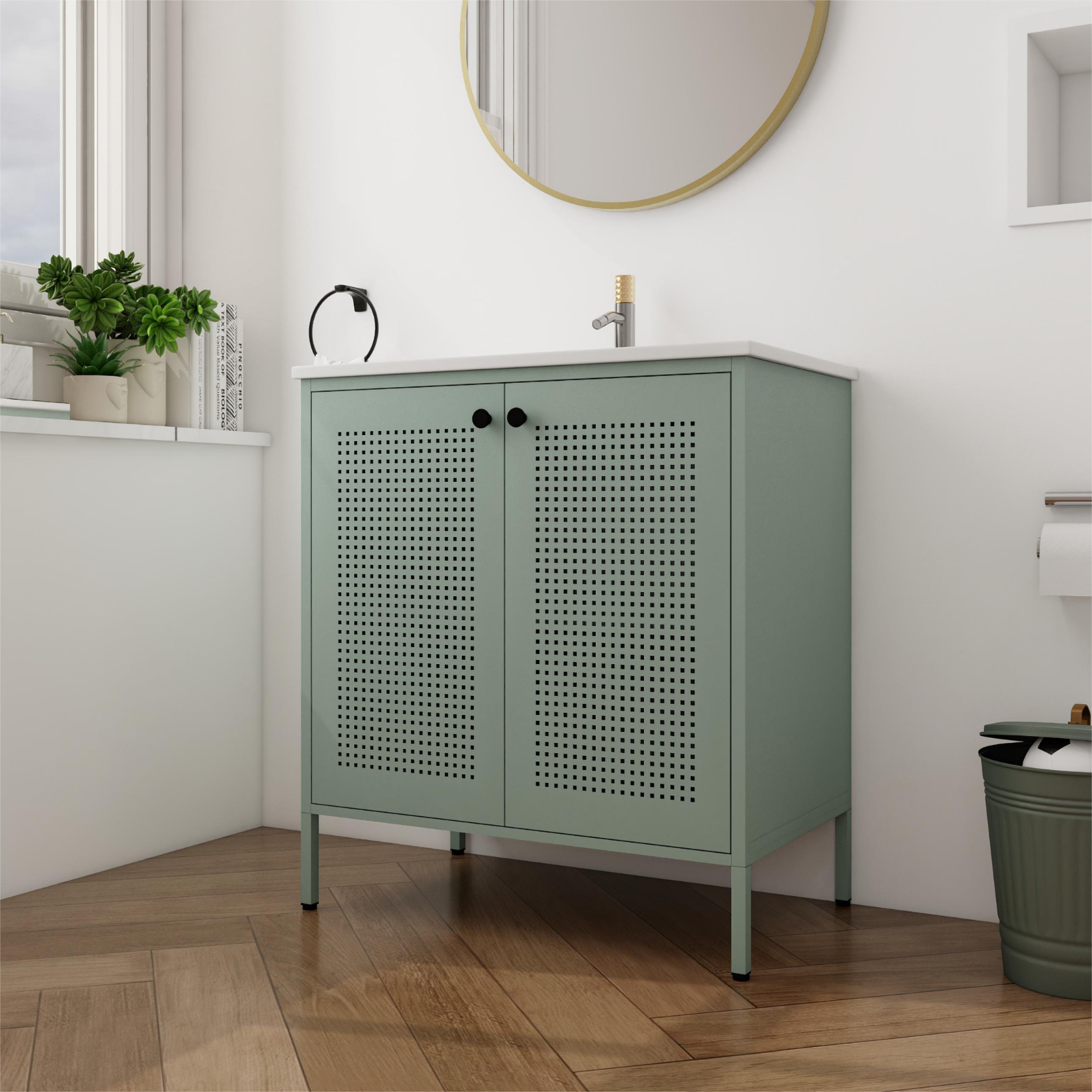 Bay Isle Home™ Norlanwell 30'' Free Standing Single Bathroom Vanity ...