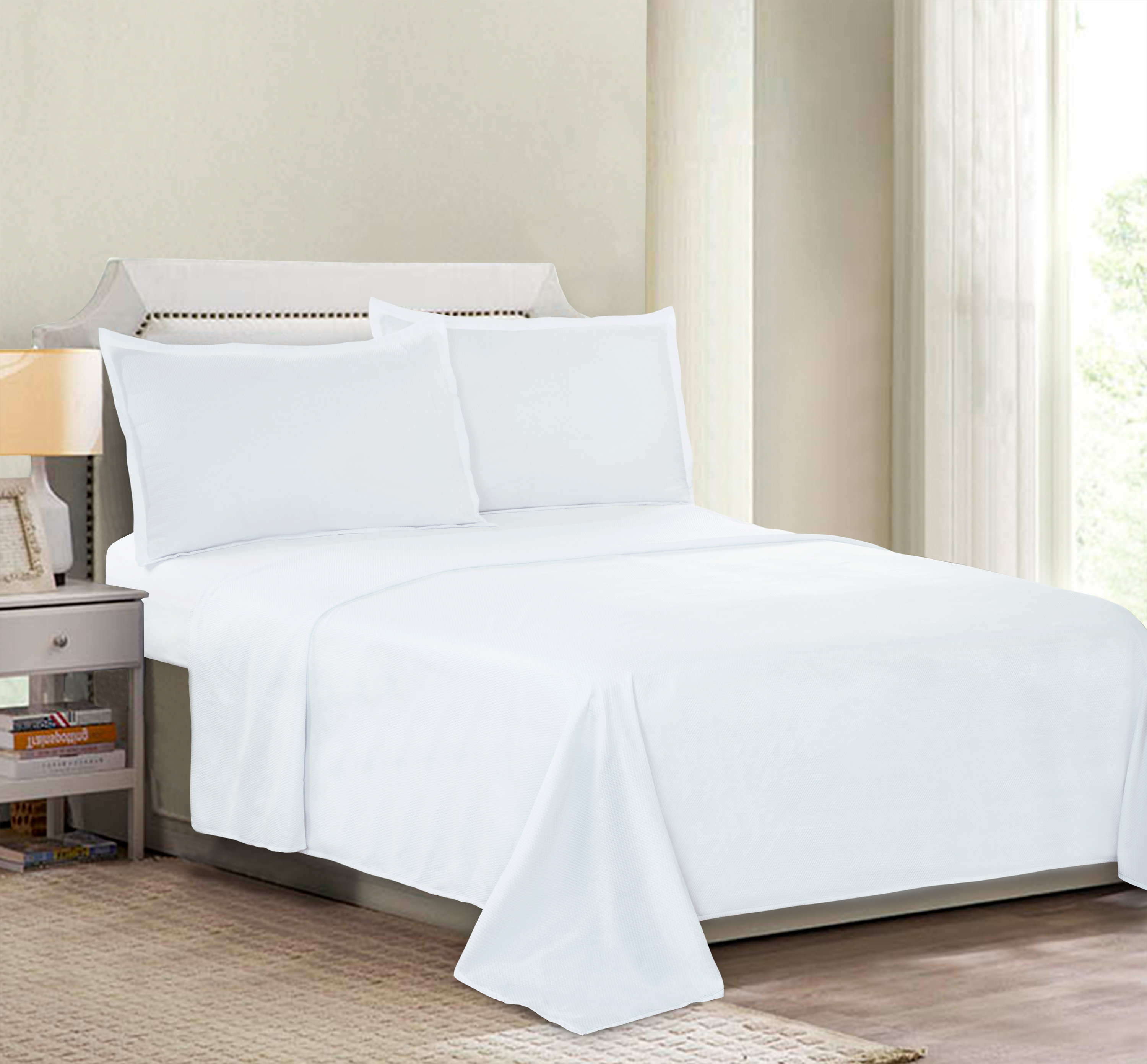 South Point Hospitality 90 GSM Microfiber Waffle Weave Embossed Top ...