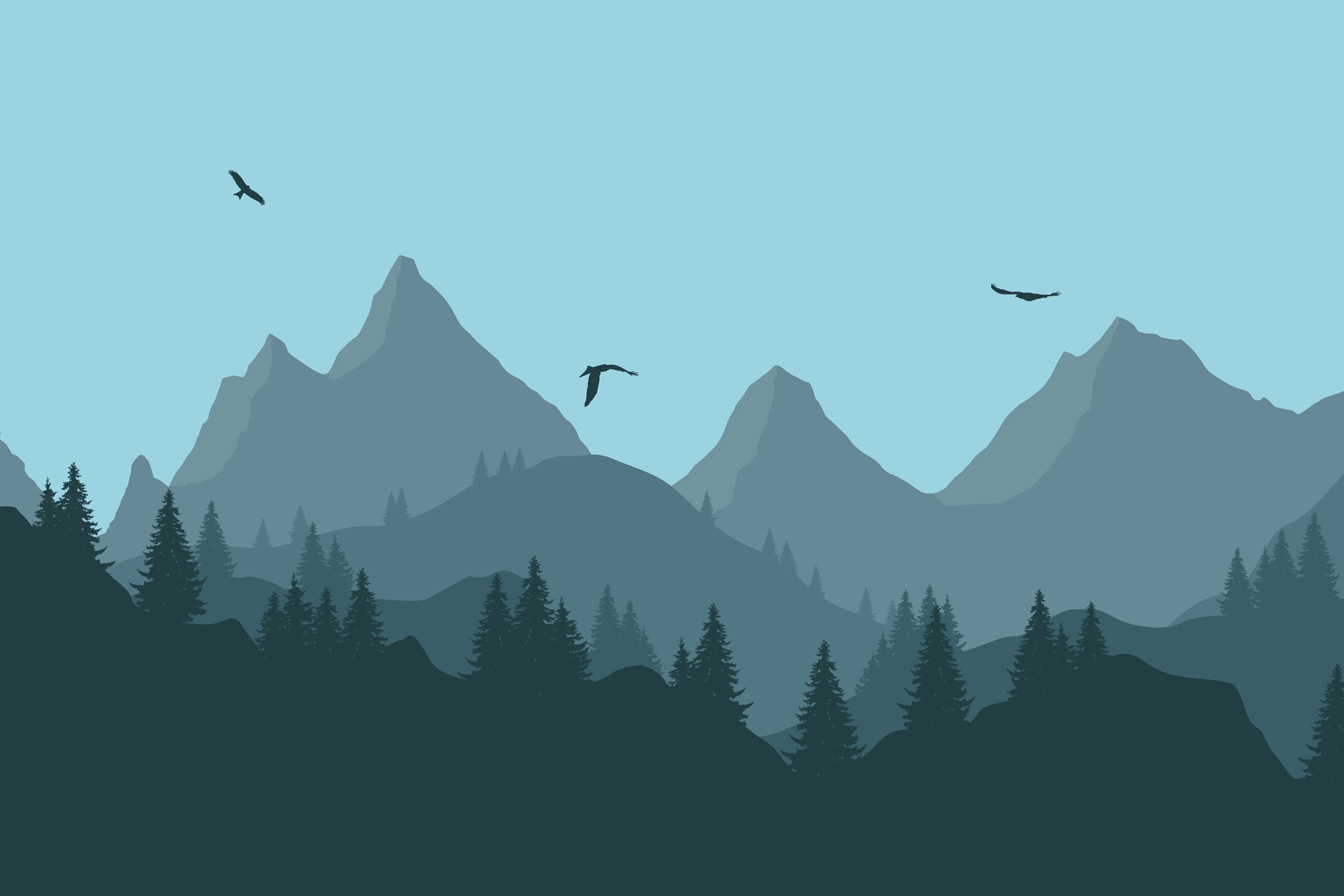 Millwood Pines Vector Illustration - Wrapped Canvas Graphic Art | Wayfair