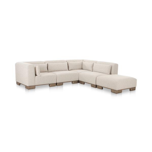 Joss & Main Beau DREAM MODULAR SECTIONAL PERFORMANCE FABRIC OATMEAL ...