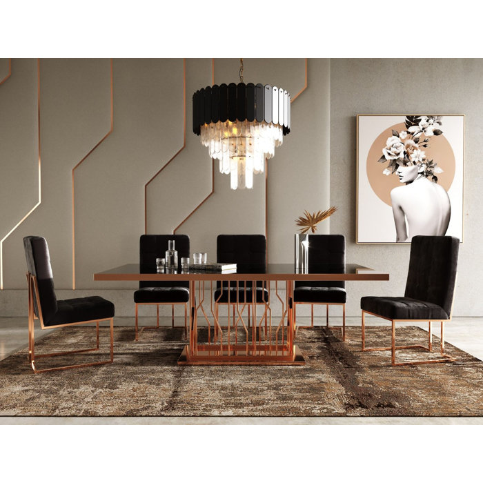 Everly Quinn Altus Dining Table & Reviews | Wayfair