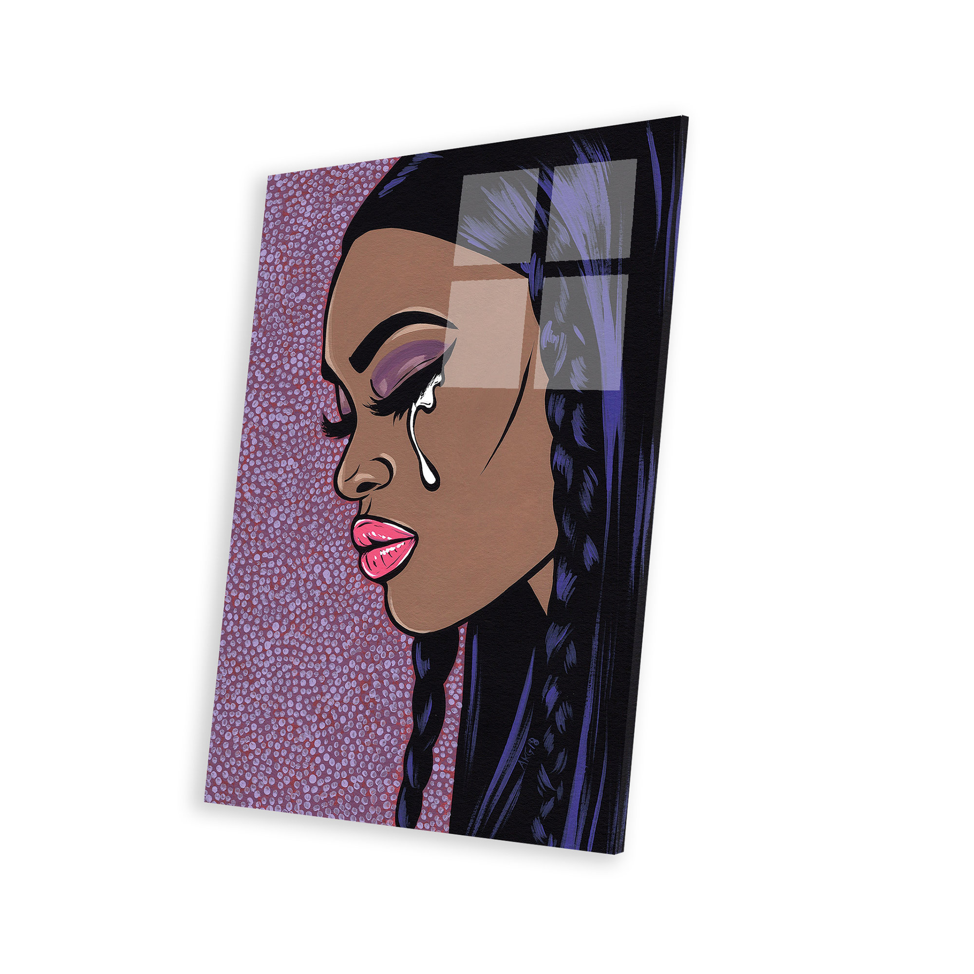 Winston Porter Sad Comic Girl I On Plastic/Acrylic by Allyson Gutchell ...