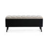 August Grove® Elmont 47.2" W Rustic Farmhouse Upholstered Storage Bench ...