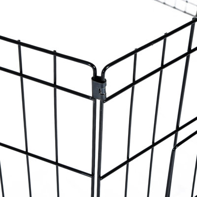 Archie & Oscar Chalk 61cm 8 Panel Indoor/Outdoor Metal Pet Pen ...