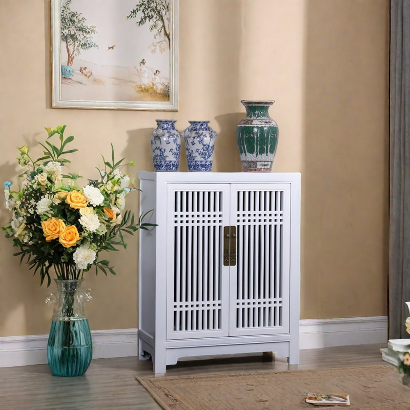 Trentastic Trails Solid Elm Wood Console Cabinet | Wayfair