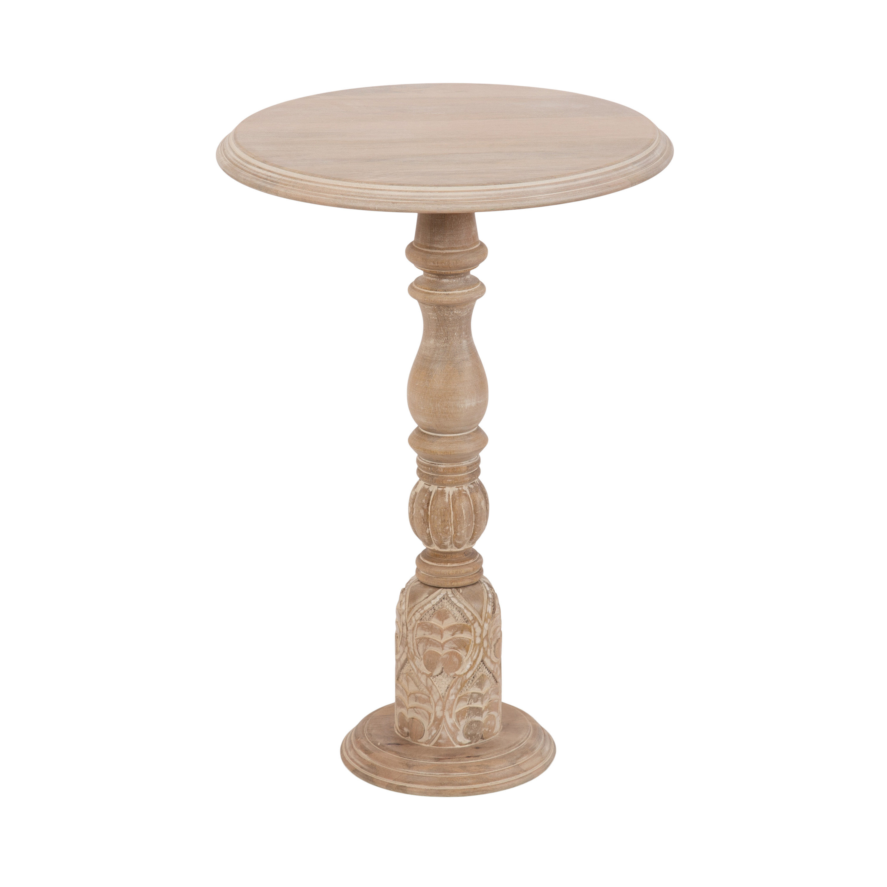 Alcott Hill® Wooden Round Side Table | Wayfair