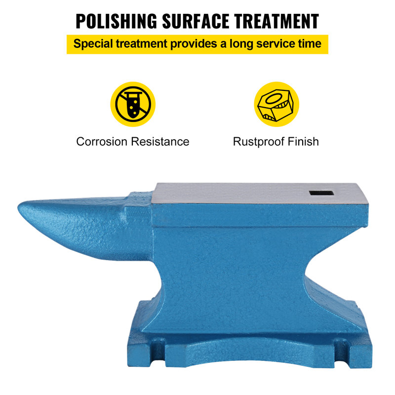 Williston Forge Single Horn Anvil 55Lbs, Anvil Blacksmith Withstands ...