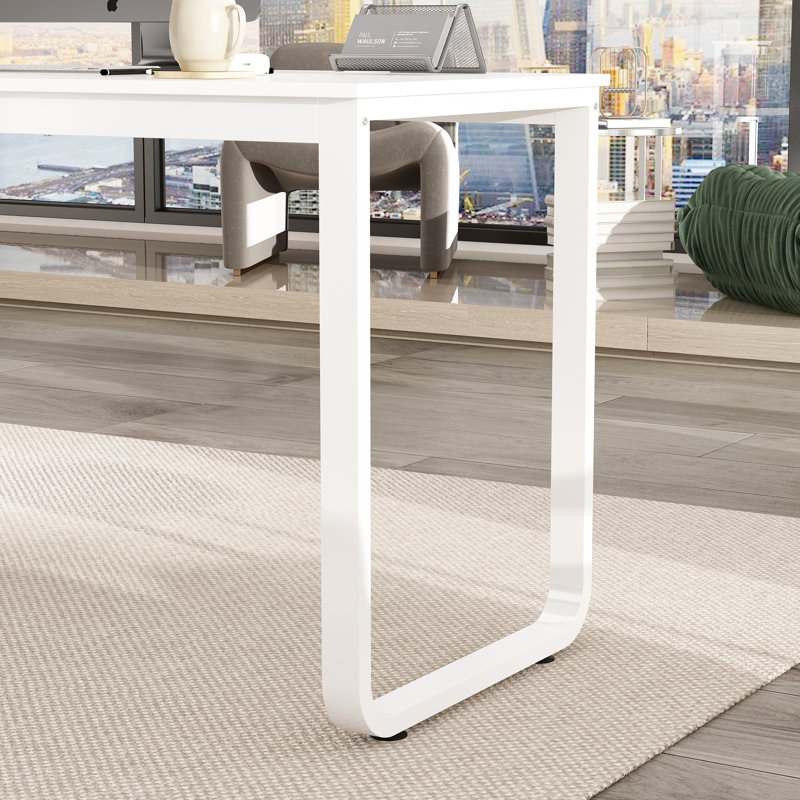 Ivy Bronx 110"W Computer Desk 2 Person & Reviews - Wayfair Canada