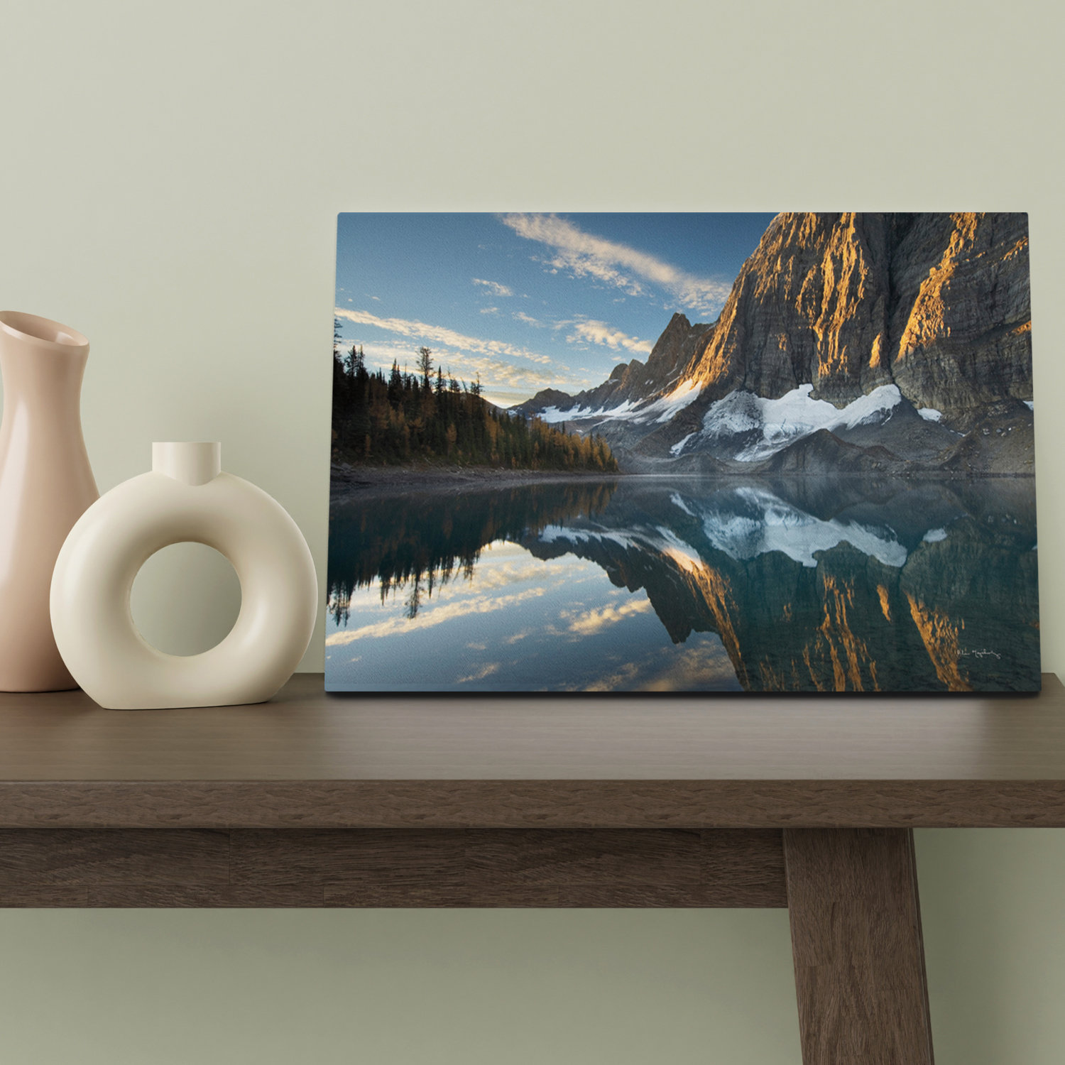 Union Rustic Floe Lake Reflection III - Autumn British Columbia Canada Canadian Rockies Art ...