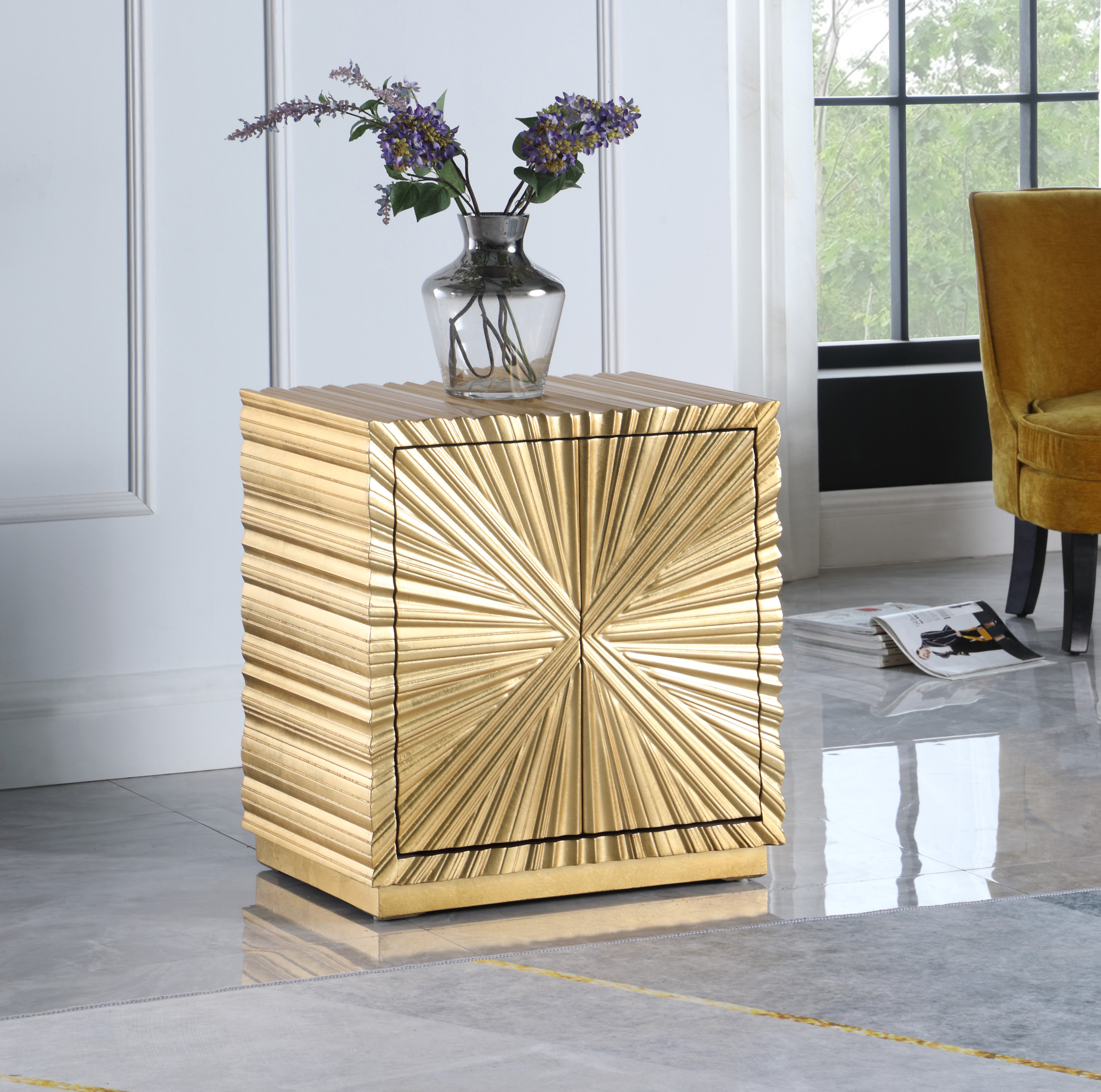 Everly Quinn Dickson Floor Shelf End Table & Reviews | Wayfair