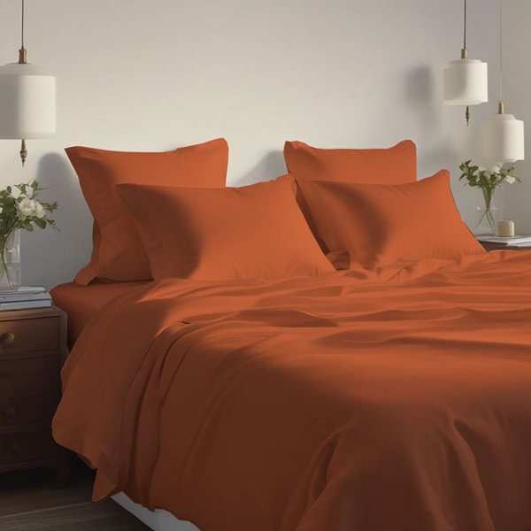 Orange Sheet Sets | Wayfair