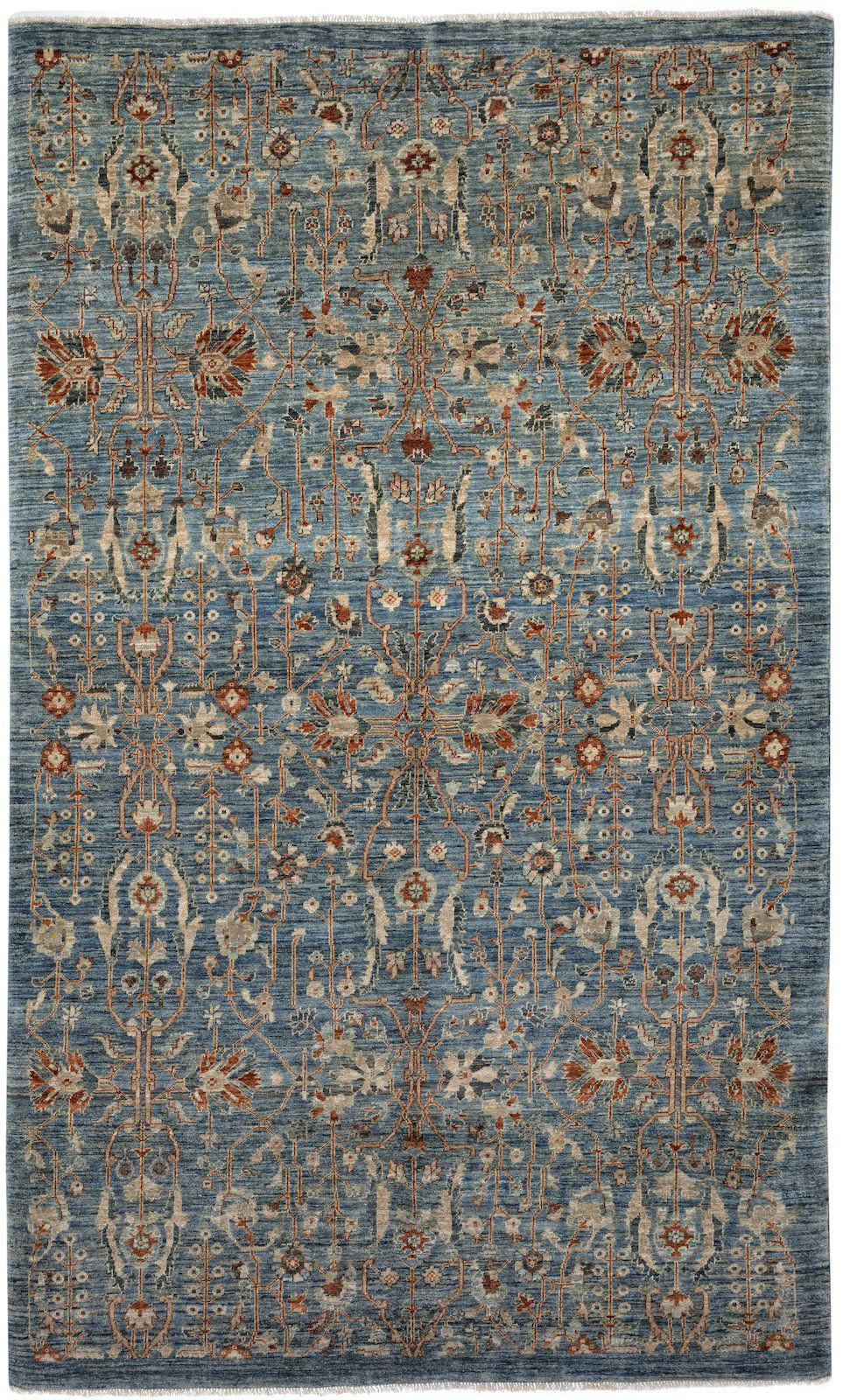 Home and Rugs 5X8 Antique Anatolian Distressed Turkish Handmade Oushak ...