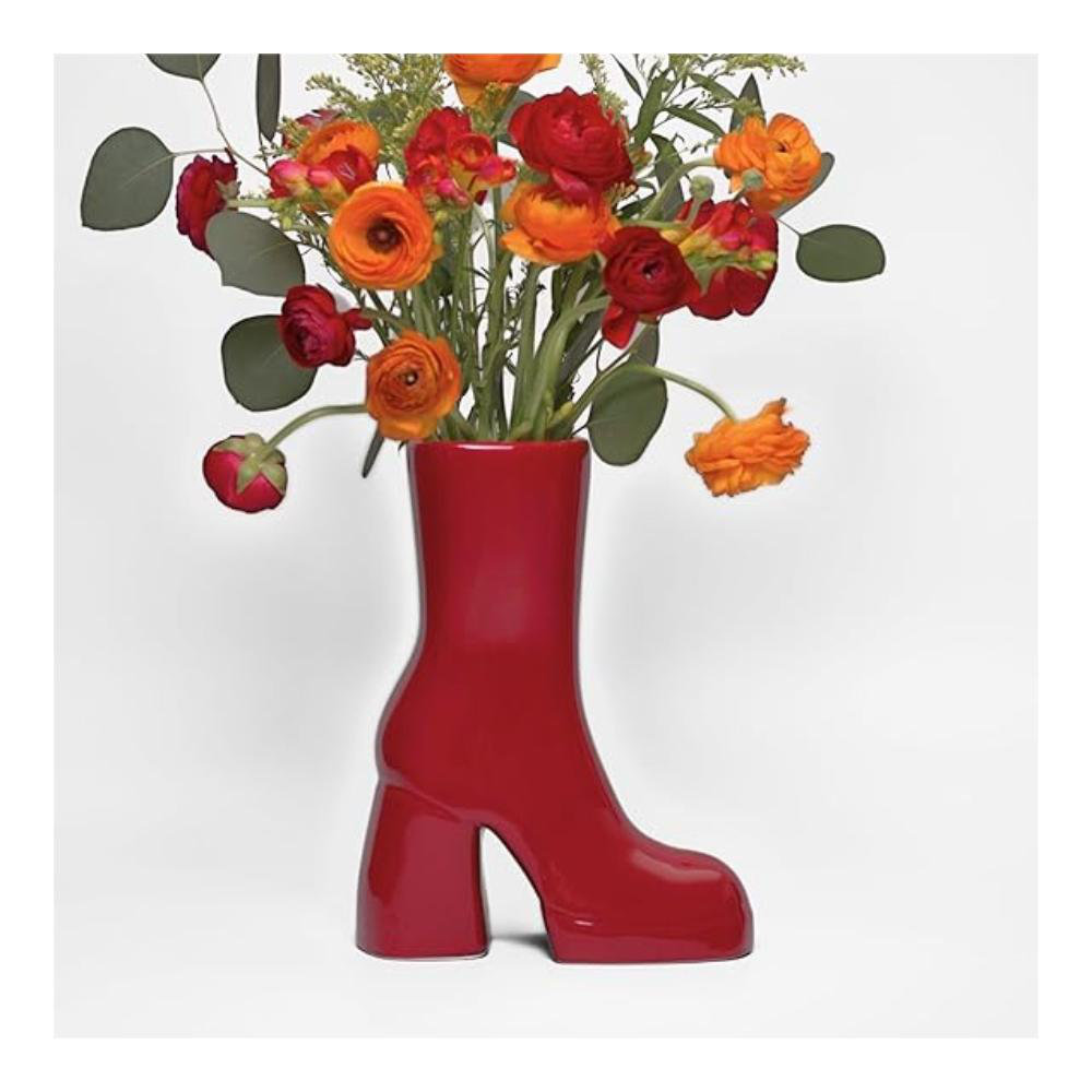 Mercer41 Boot Vase, Maximalist Decor Ceramic Flower Vase - Wayfair Canada
