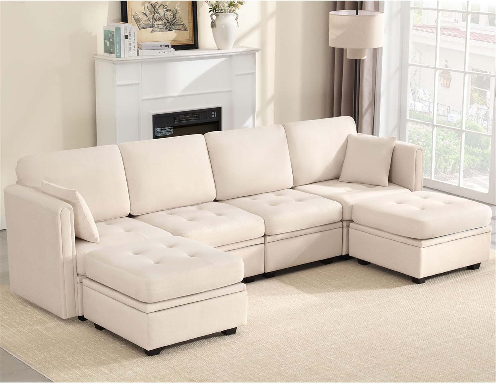 Latitude Run® Versatile Modular Sofa with Storage and Convertible ...
