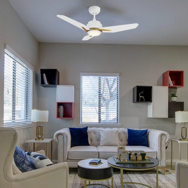 Mercer41 Modelle 44'' Ceiling Fan with LED Lights | Wayfair