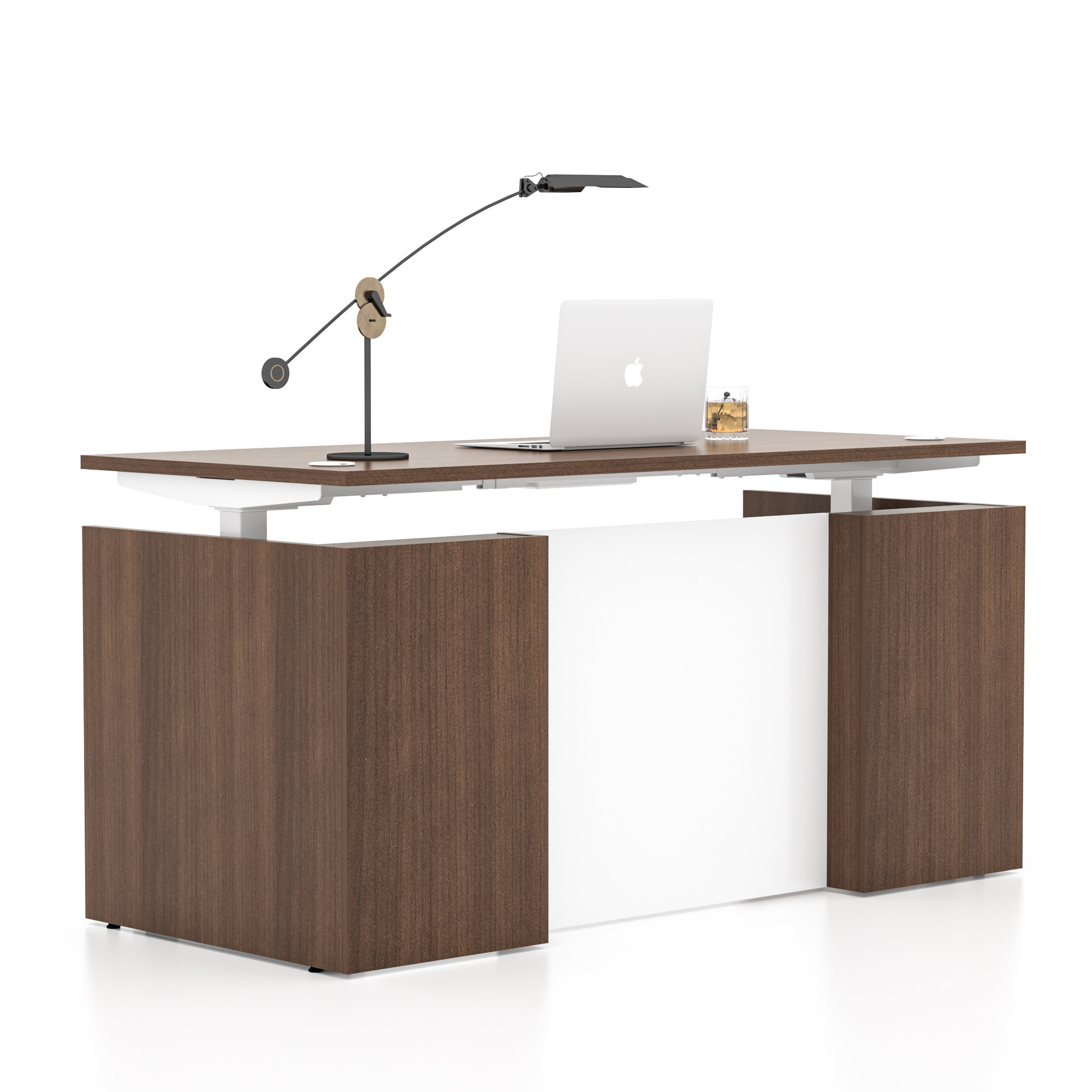 Inbox Zero Nedelea Adjustable Height Executive Standing Desk | Wayfair