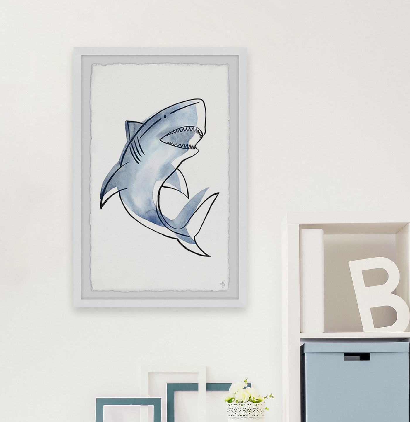 Isabelle & Max™ Chumley 'Shark's Teeth' Framed Print | Wayfair