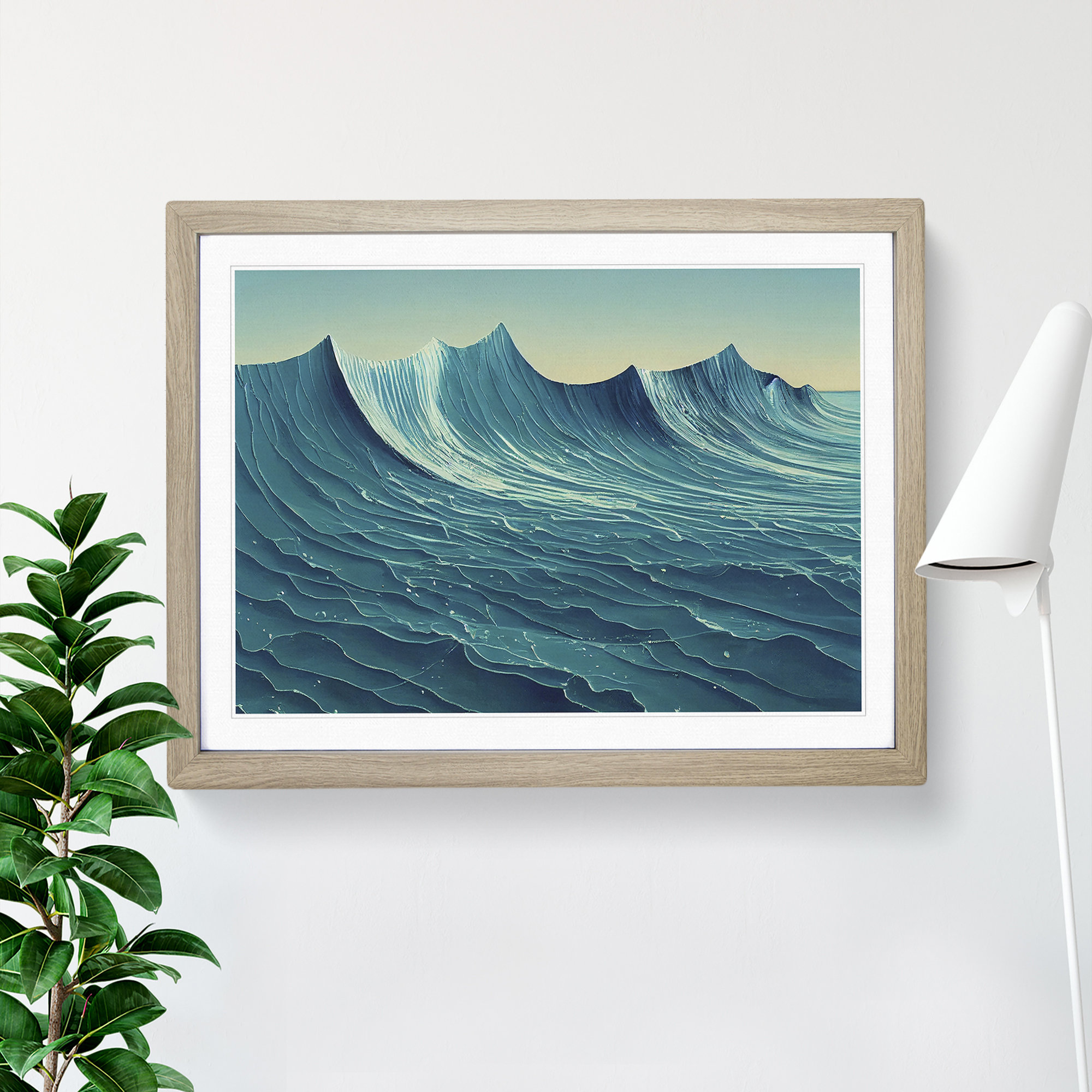 House of Hampton An Artsy Ocean Wave | Wayfair.ie