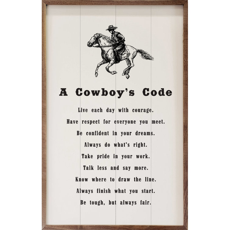 Winston Porter " Cowboy Code " & Reviews | Wayfair