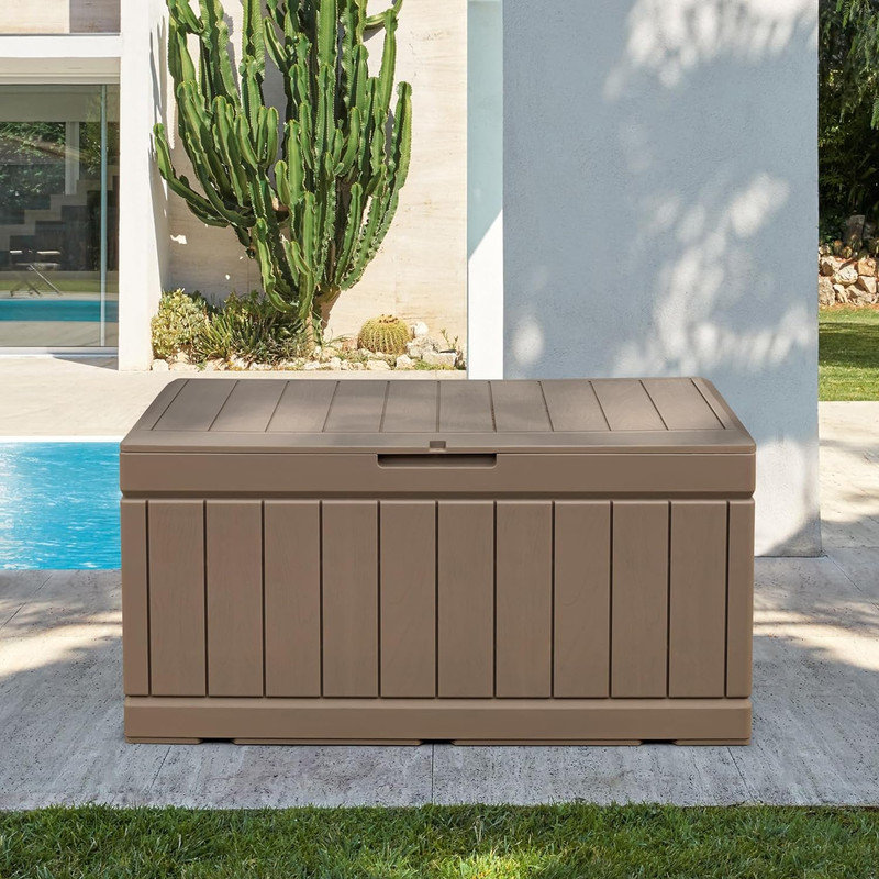 ASTER-FORM CORP Deck Box Lockable Outdoor Waterproof Storage Box Large ...