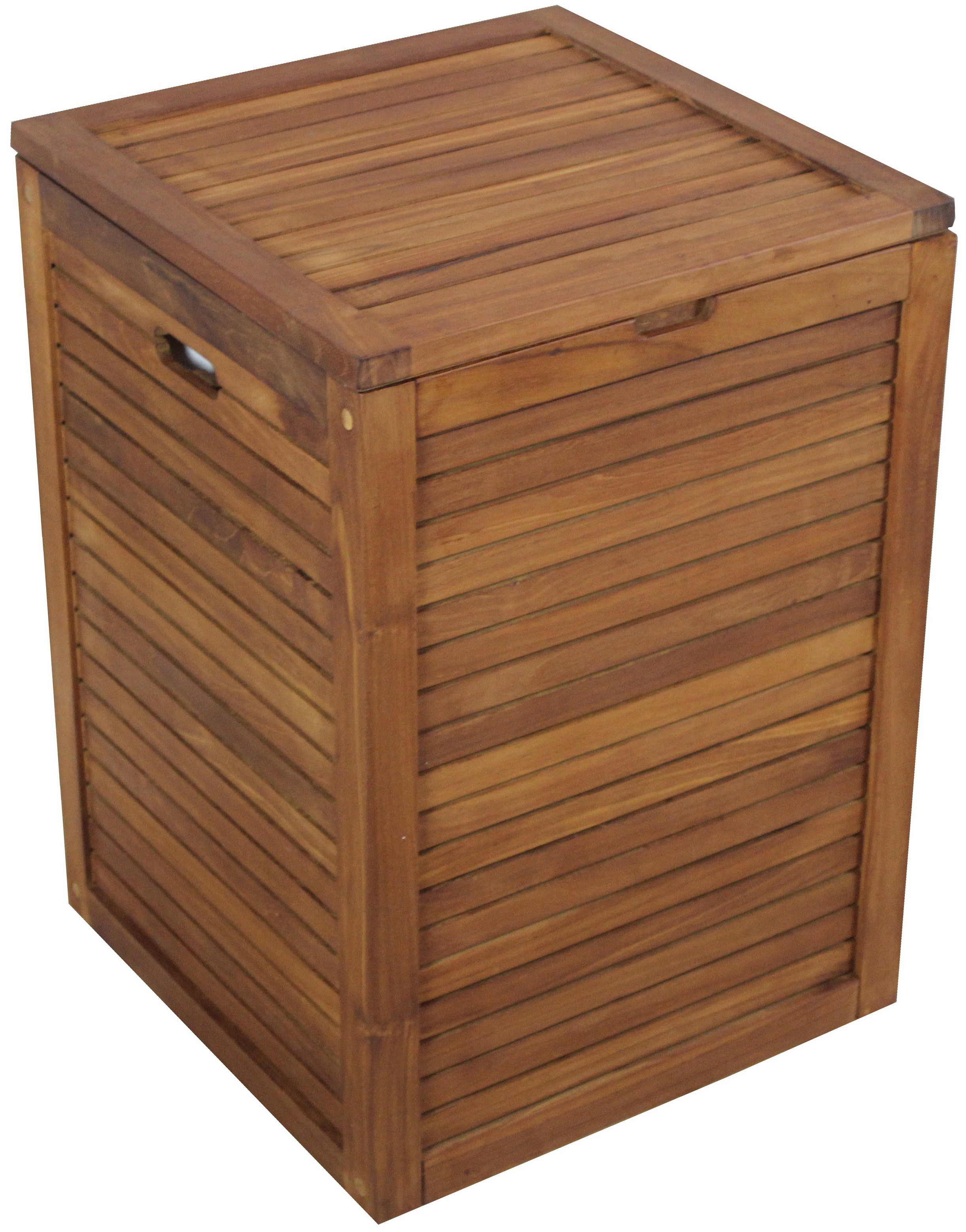 Aqua Teak The Original Spa Large Size Teak Laundry or Storage Hamper ...