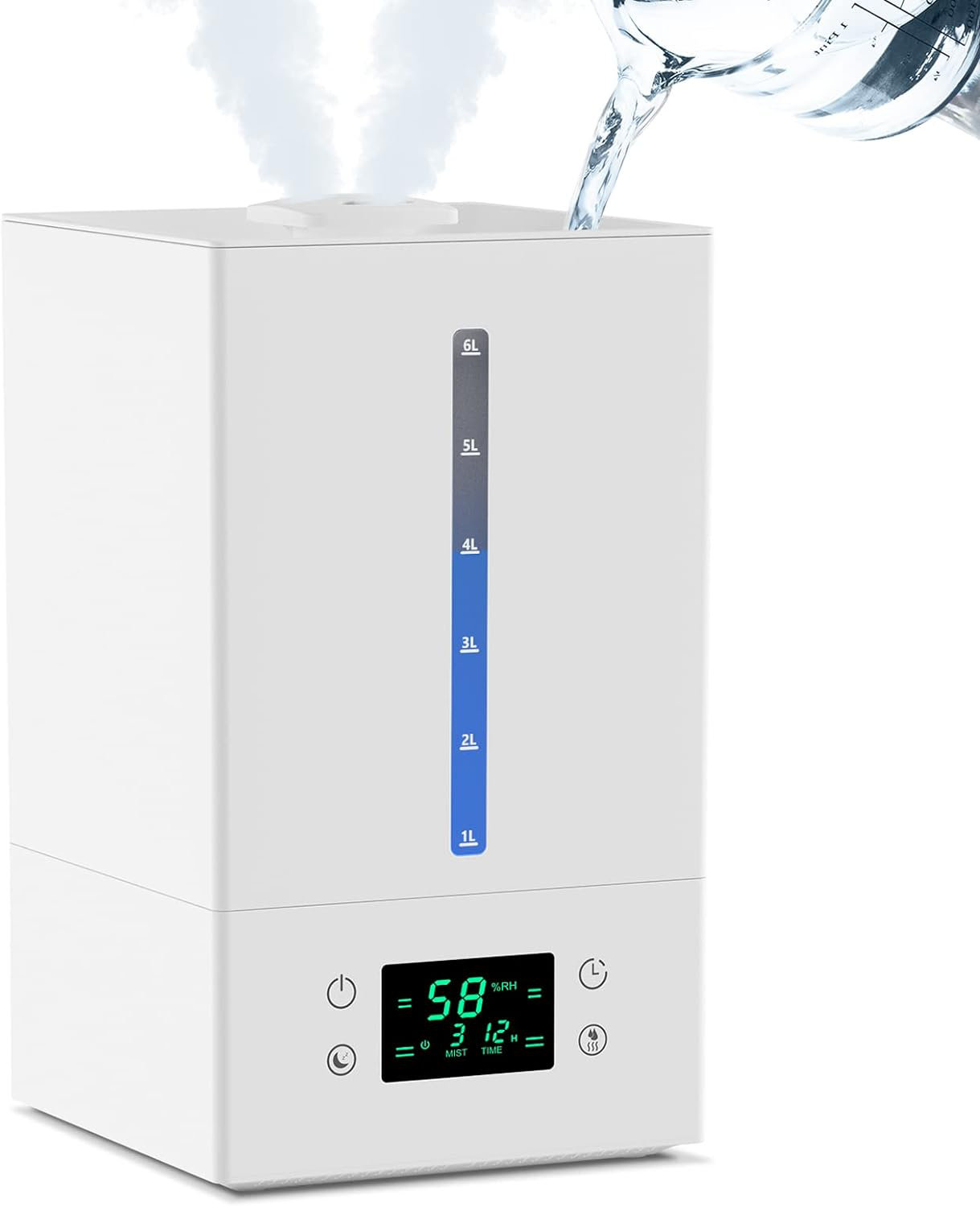 CG INTERNATIONAL TRADING 1.58 Gallons Cool Mist Evaporative with ...