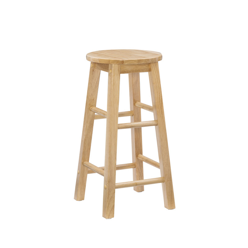 Winston Porter Bernistine Solid Wood Counter/Bar Stool & Reviews | Wayfair
