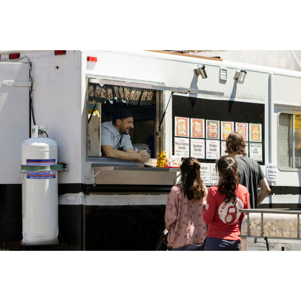 Flame King 100LB Empty Steel Propane Tank Cylinder with POL Valve and ...