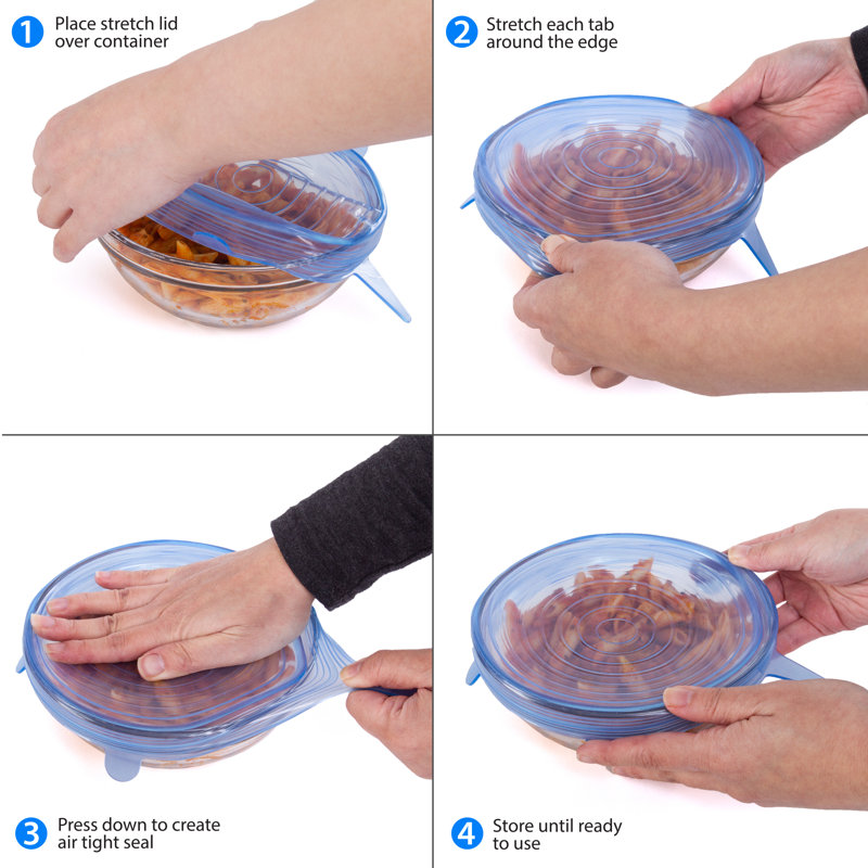 Kitchen + Home Silicone Bowl Food Covers & Reviews | Wayfair