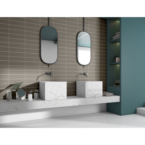 Emser Tile Catch™ 2" x 8" Glossy Ceramic Subway Tile | Wayfair